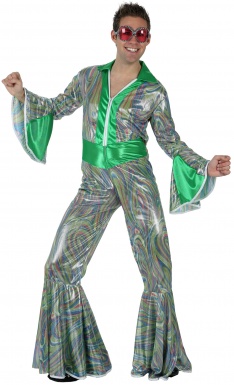 Déguisement disco paillettes : pantalon brillant disco à paillettes