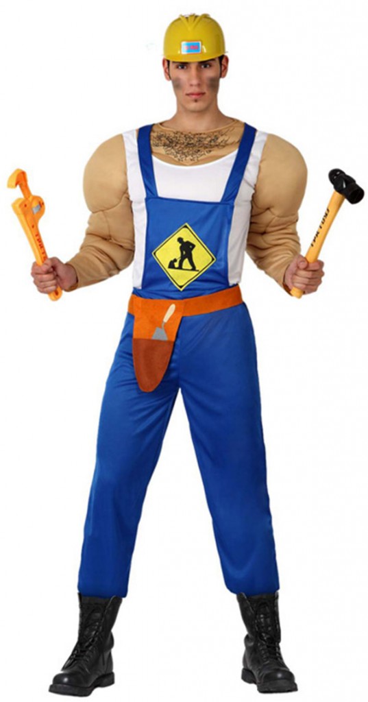 Déguisement ouvrier musclé : costume original masculin